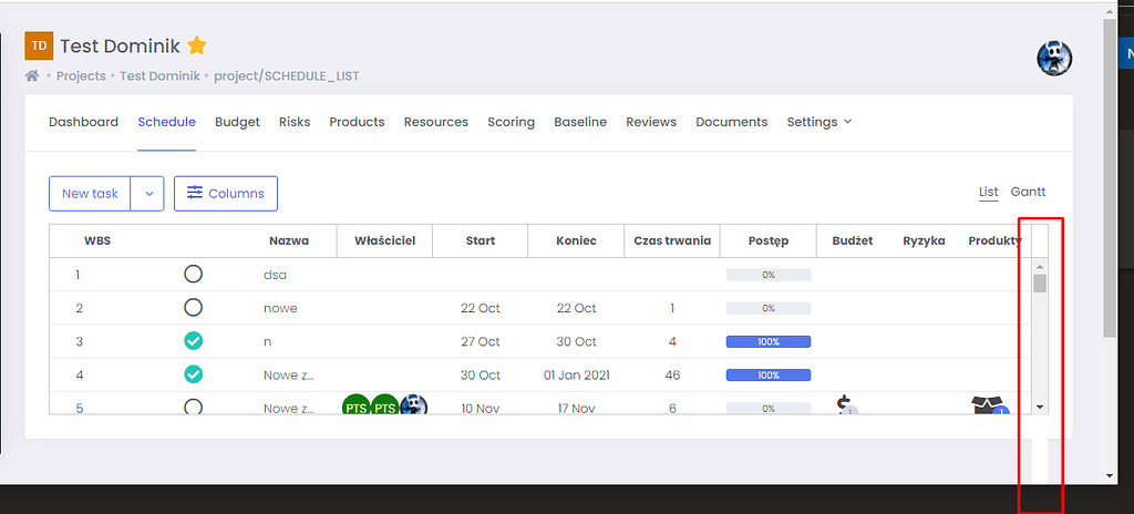 Gantt vertical scroll not change it size on resize - Gantt - DHTMLX