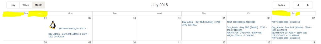 Scheduler MonthView change background color for Sat and Sun - Javascript - DHTMLX