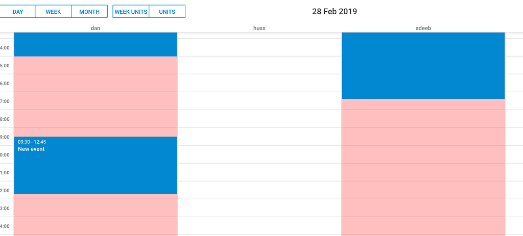Problem in week unit with addmarkedtimespan - Scheduler - DHTMLX