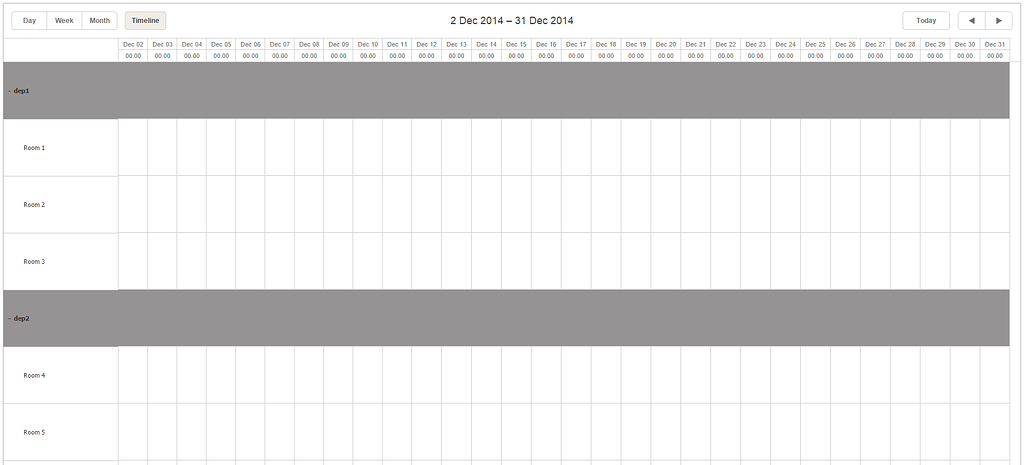 How To Setup Up Timelineview To Display Days On X Axis Aspnet Mvc Dhtmlx 2382