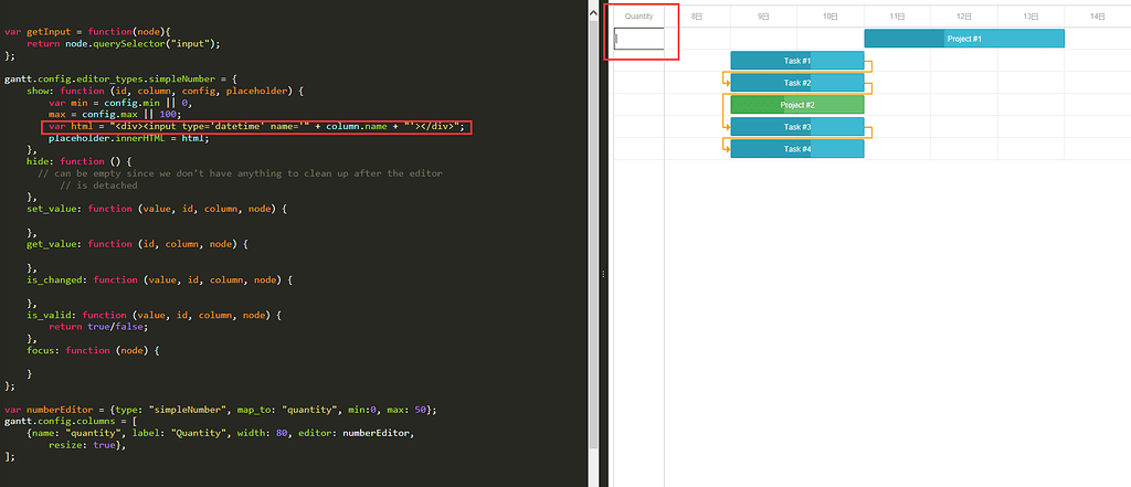 Custom inline editor cannot customize a date editor - Gantt - DHTMLX