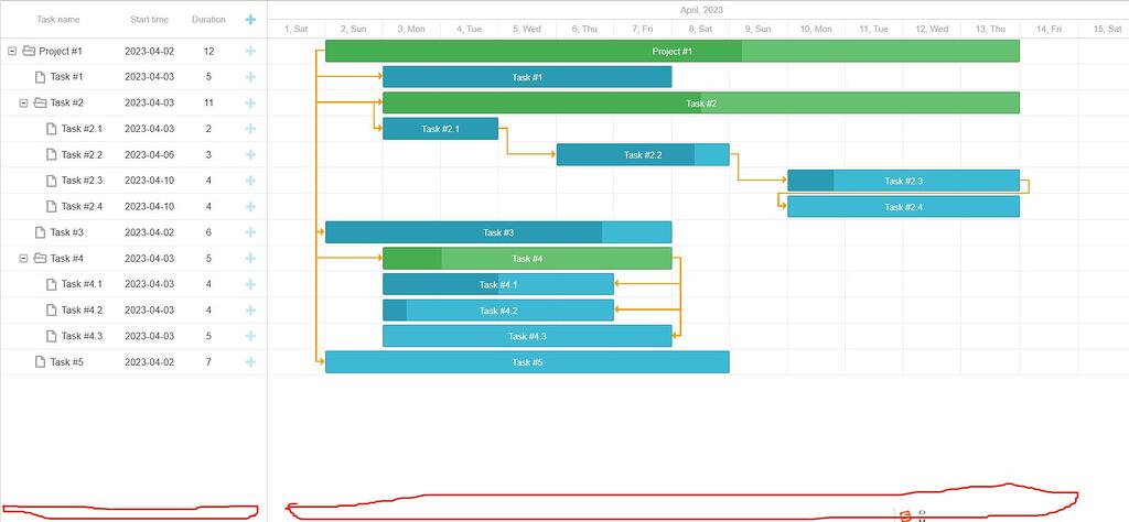 How to make the table on the left scroll? - Gantt - DHTMLX