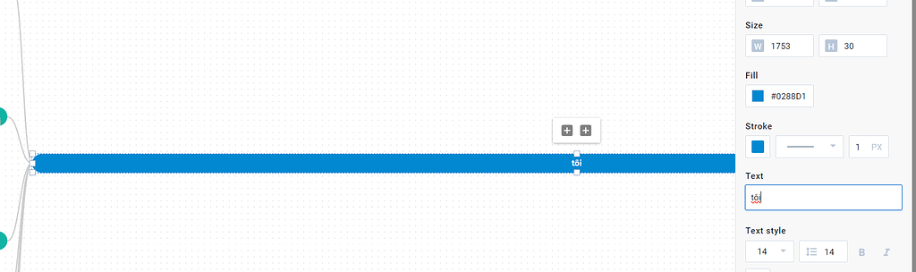 Error: diagram automatically scales too long when typing text in each item of mindmap - Diagram ...