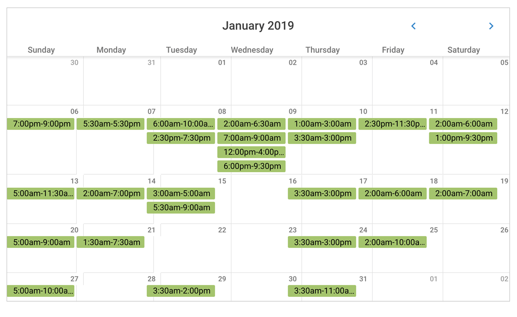 Dhtmx Month Body Formatting Issue With Events Javascript Dhtmlx