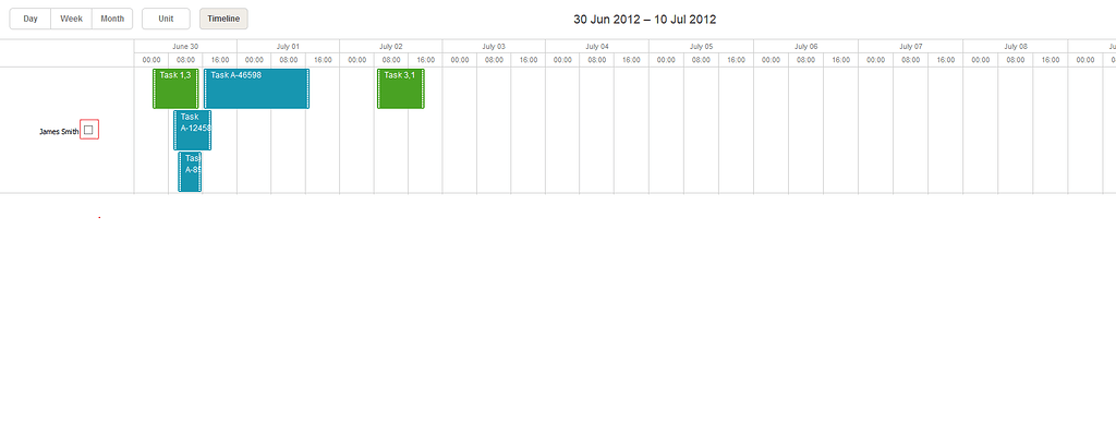 Show Checkbox In Section Label In Timeline View Javascript Dhtmlx 