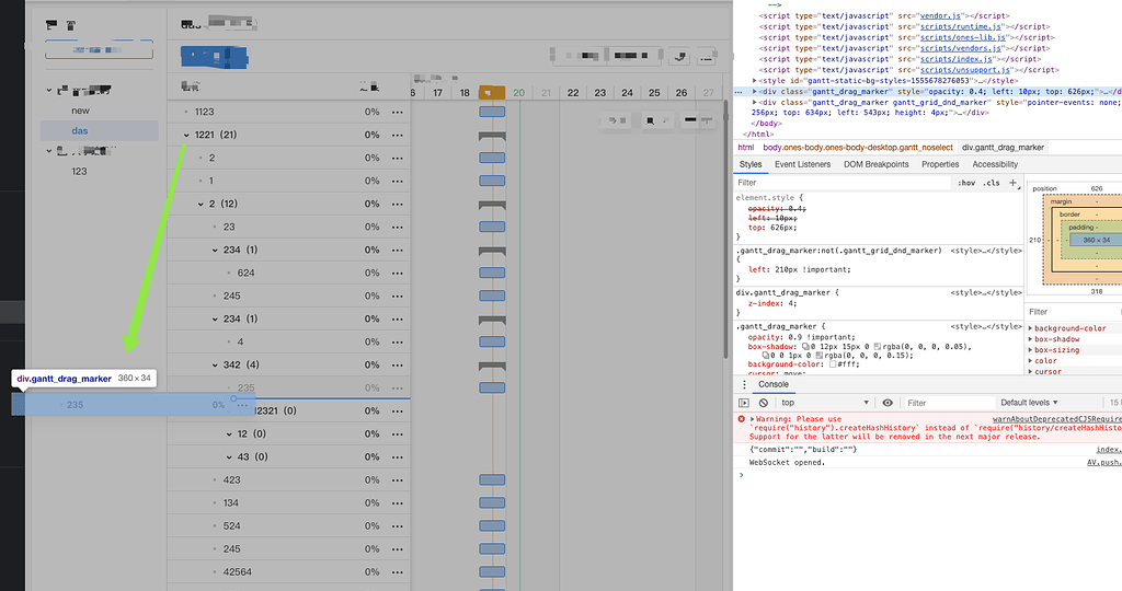 Dragging shadow position is not in the right position - Gantt - DHTMLX