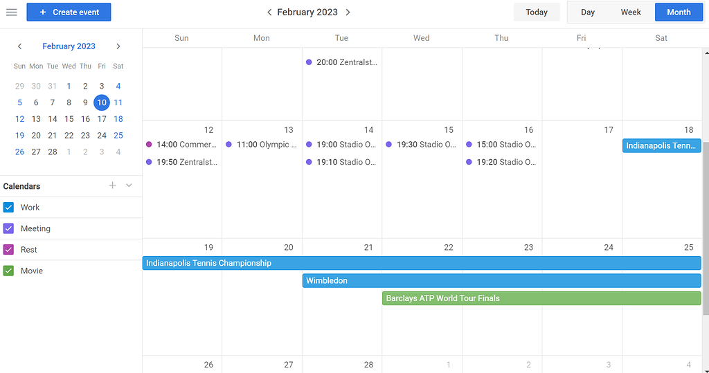 How to add event color box outside scheduler like event-calnedar ...