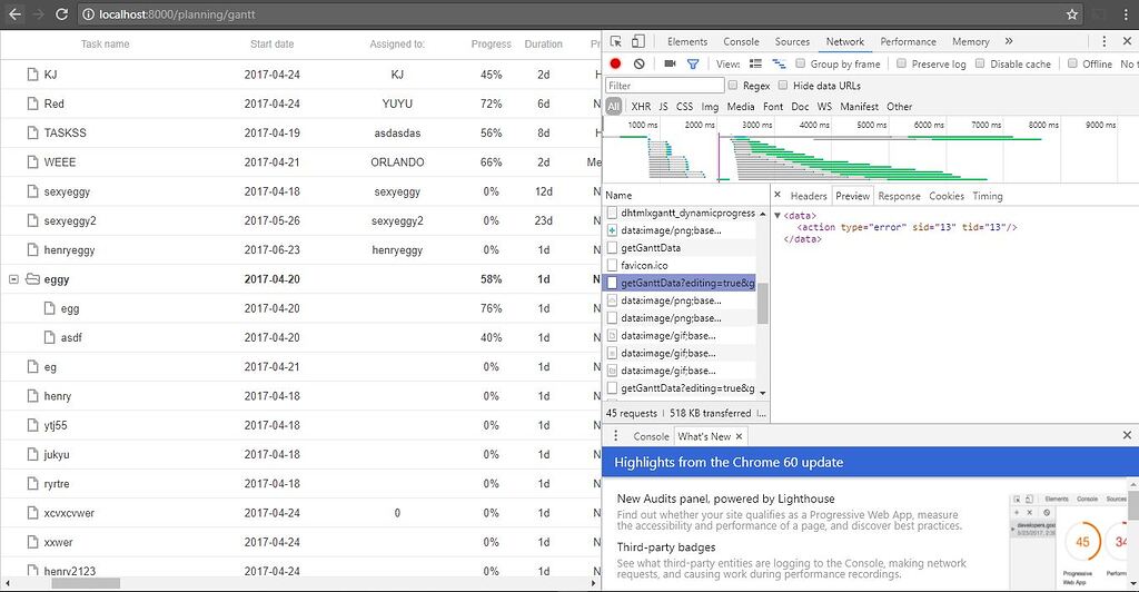 Adding New Task Not Saving in Database(Laravel Framework) - Suite 5 - DHTMLX