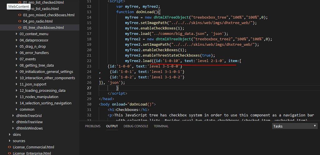 Tree doesn't support local json, big_data.json works, but load local data error - Suite 5 - DHTMLX