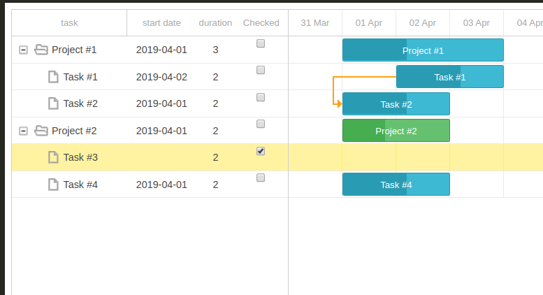 Hide/show a task on timeline with a toolbar button to toggle that - Gantt - DHTMLX