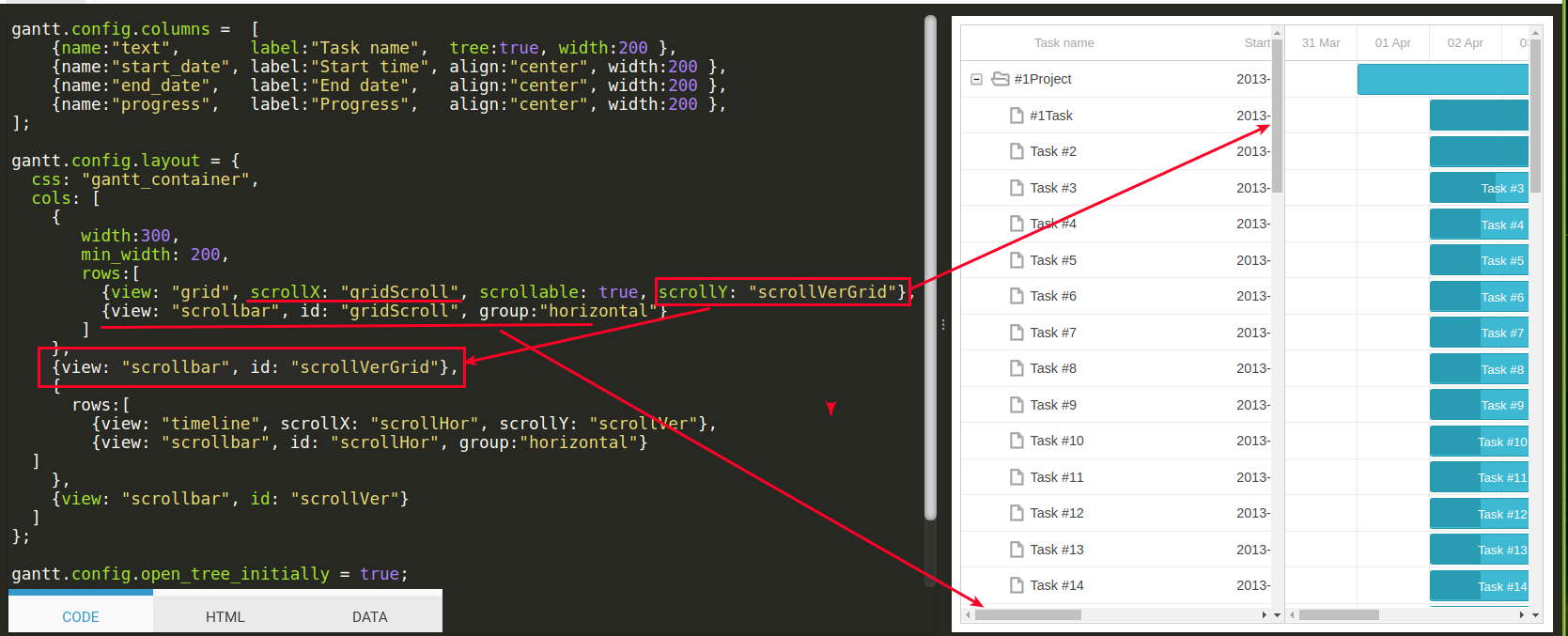 Double click on tasks, edit button, top level tasks, priority string - Gantt - DHTMLX